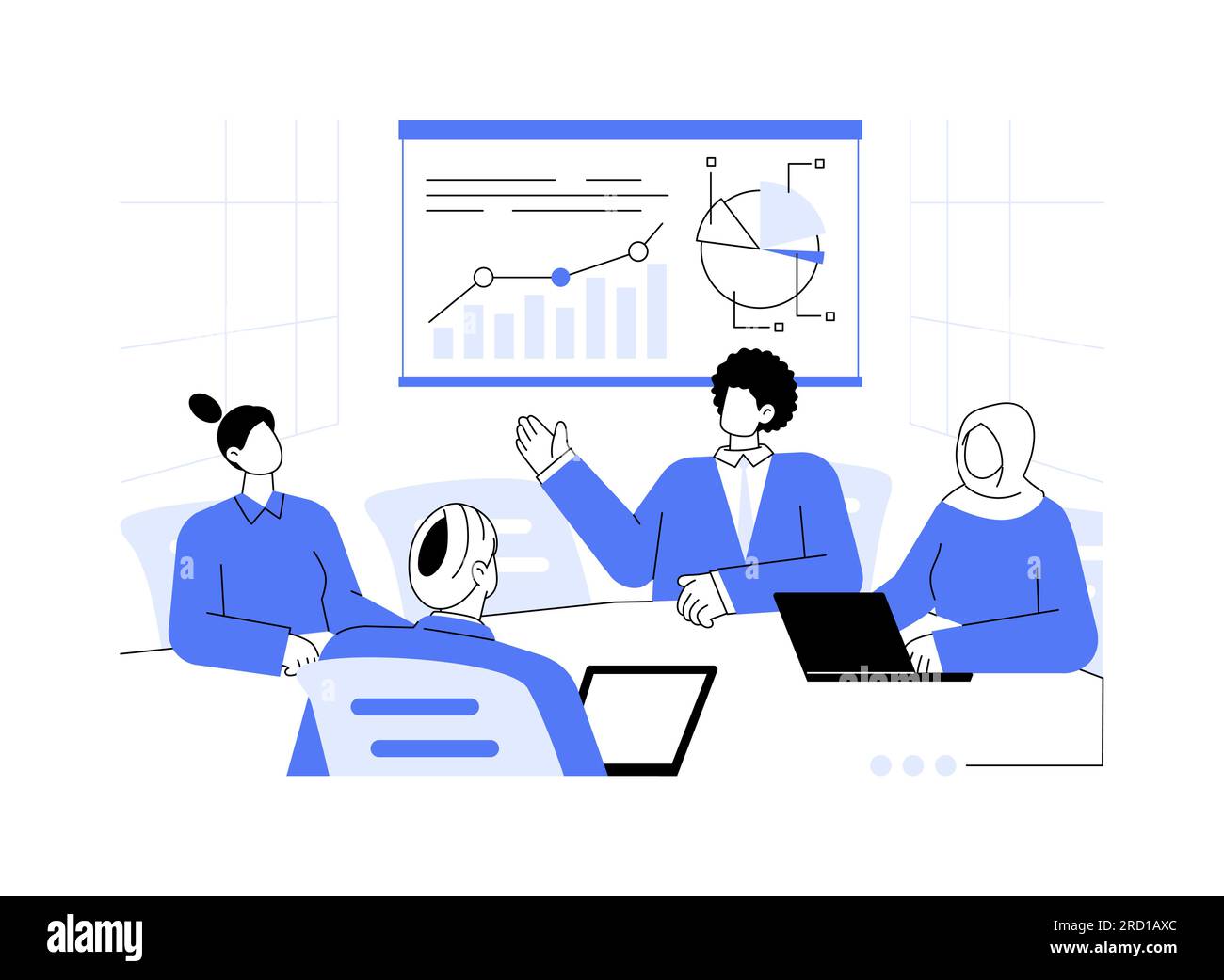 Presentation room abstract concept vector illustration Stock Vector ...