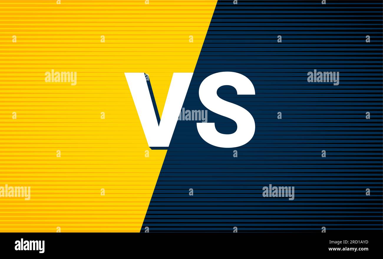 VS logo background icon vector concept. Typography versus fight banner ...
