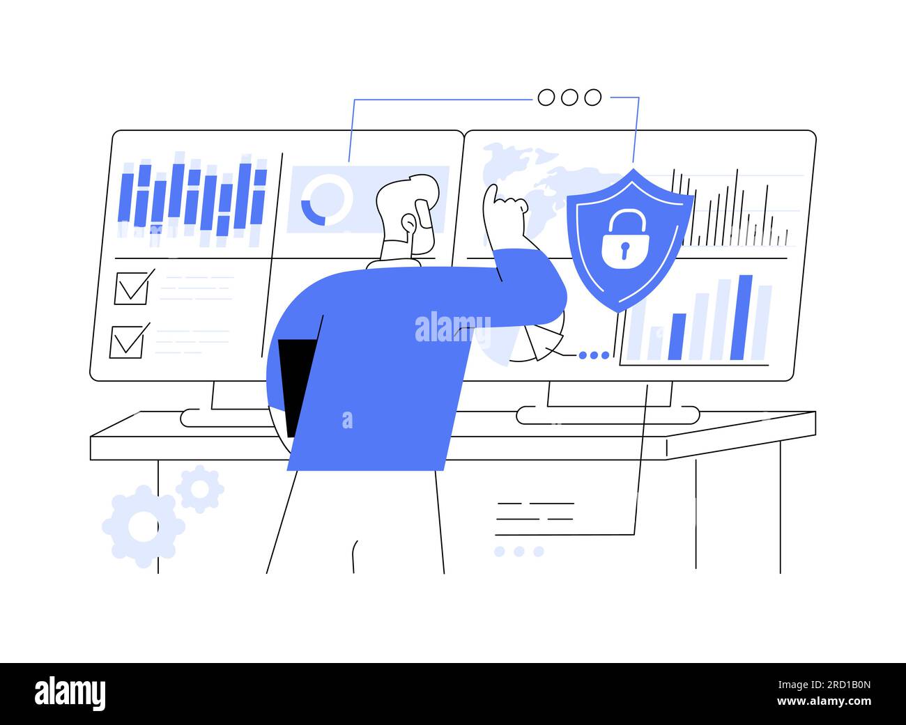 Cybersecurity engineer Stock Vector Images - Alamy