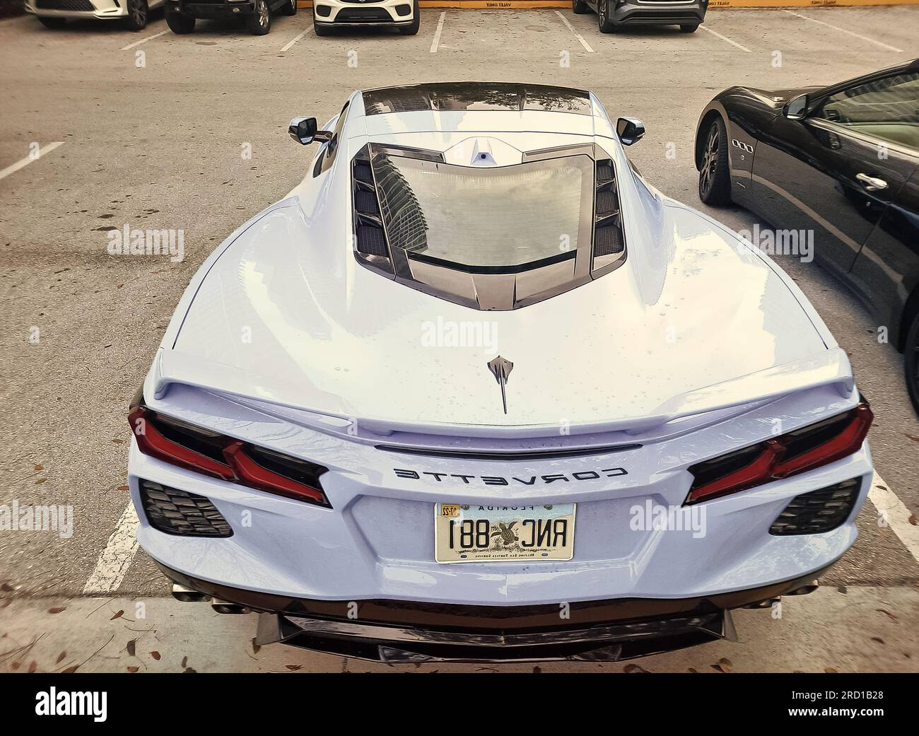 Los Angeles, California USA - April 19, 2021: blue Chevrolet Corvette ...