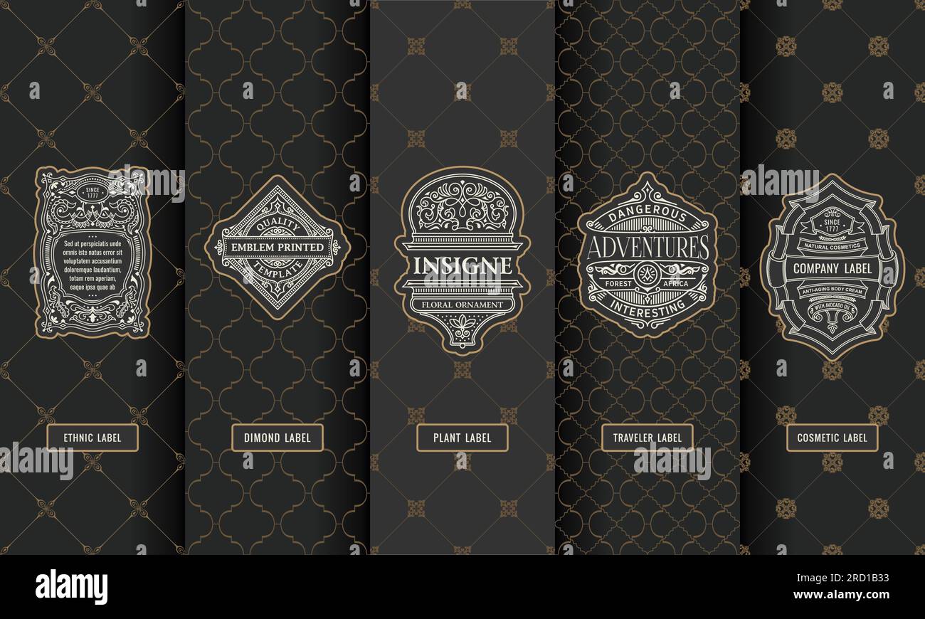 Logo vinta Stock Vector Images - Alamy