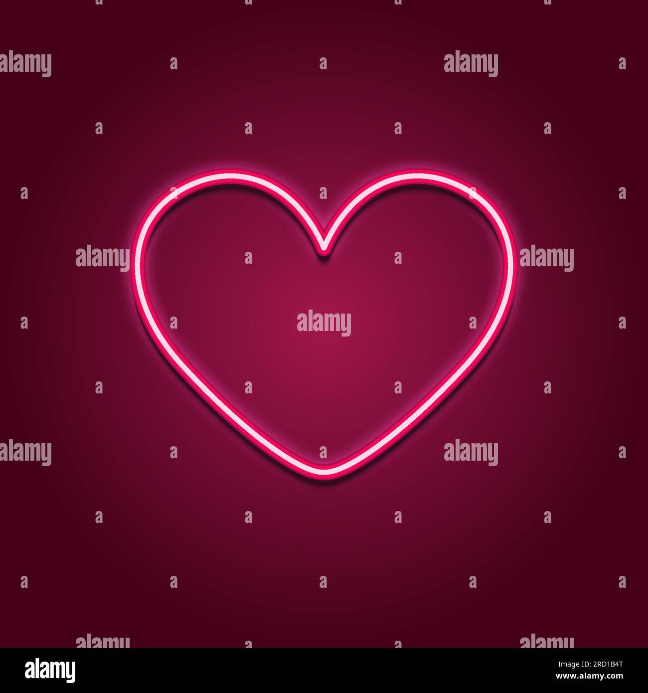 Bright heart. Design element for Happy Valentine's Day. Ready for your ...