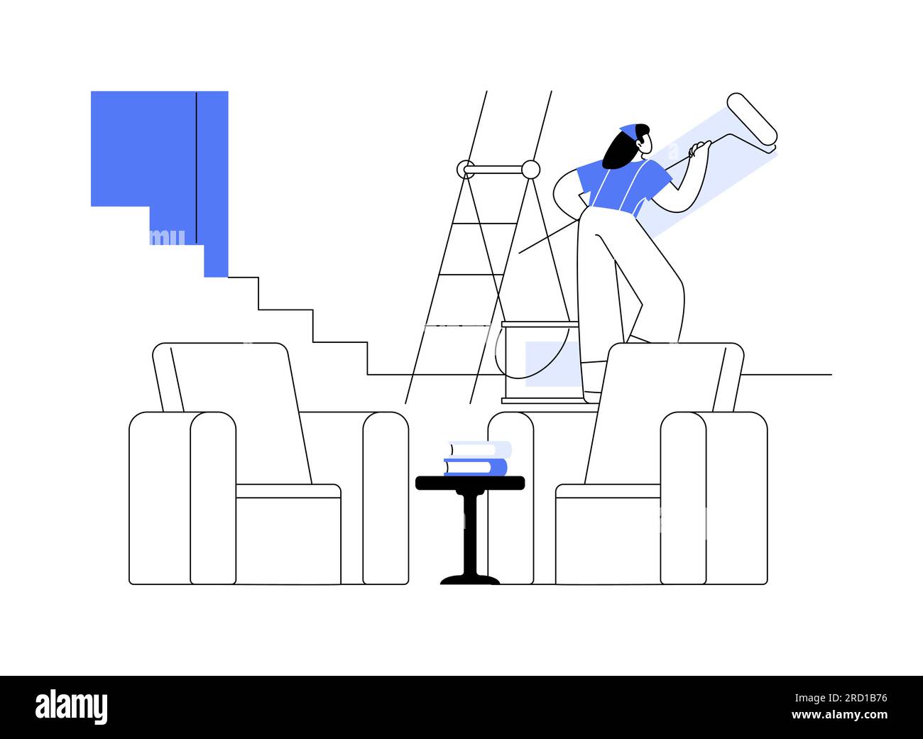 Basement finishing abstract concept vector illustration Stock Vector ...