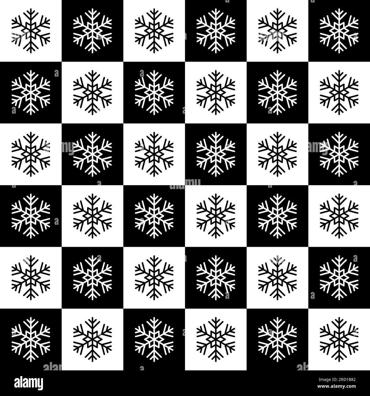 Snowflake seamless pattern. Repeating snowflakes background. Repeated ...