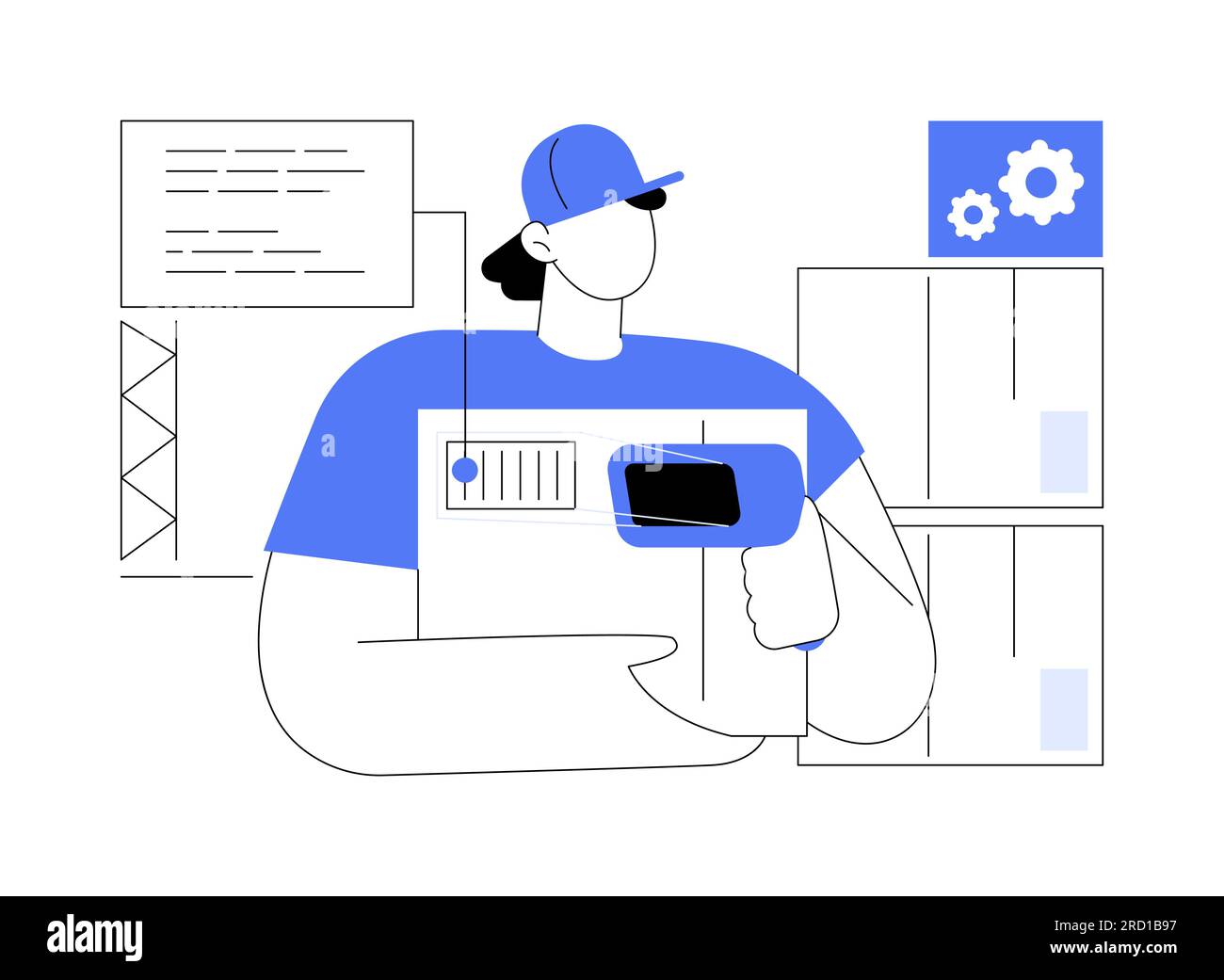 Receiving inventory abstract concept vector illustration Stock Vector ...