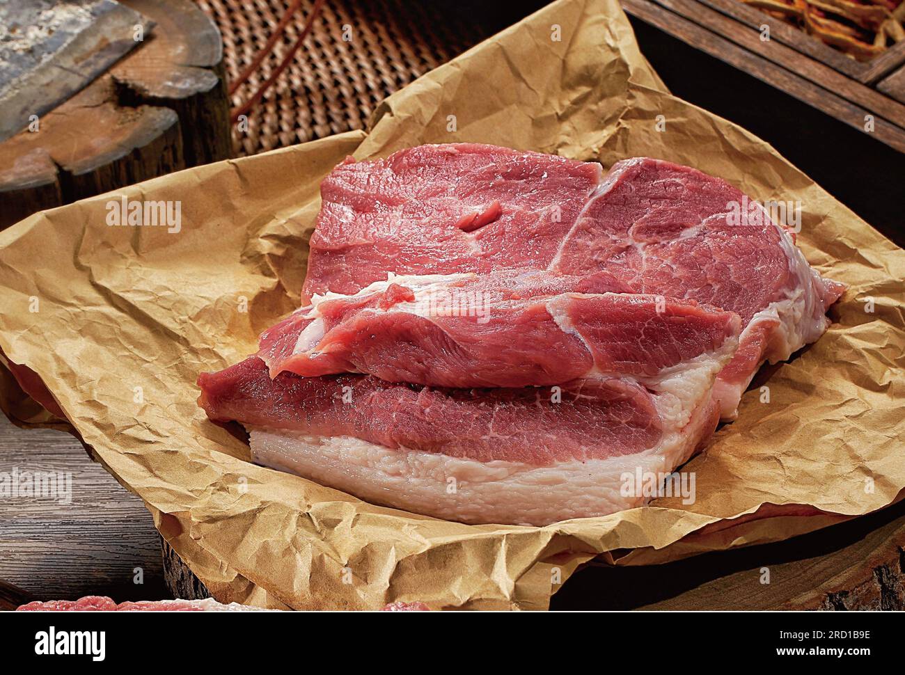 Fresh pork belly on hi-res stock photography and images - Alamy