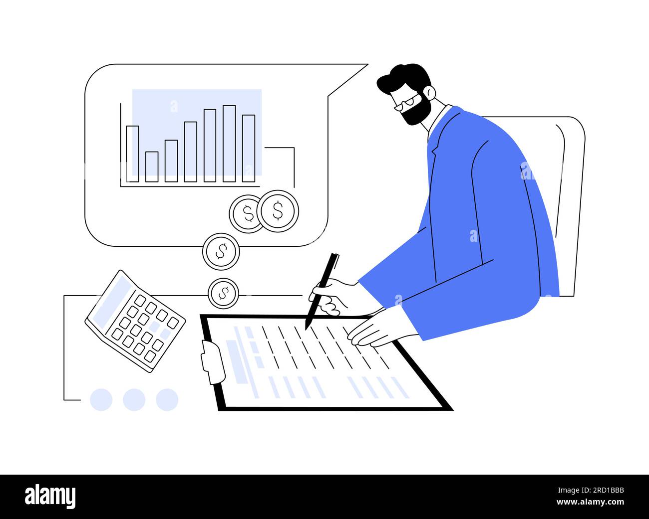 Balance sheet abstract concept vector illustration Stock Vector Image ...