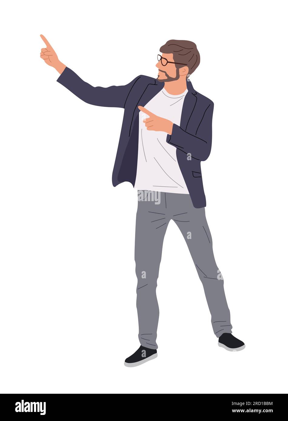 Business people cartoon showing hi-res stock photography and images - Alamy