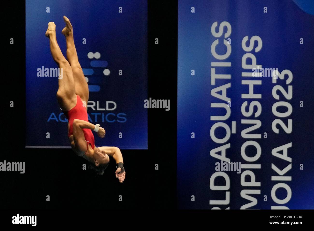 Maycey Adrianne Vieta of Puerto Rico competes during the women's 10m ...