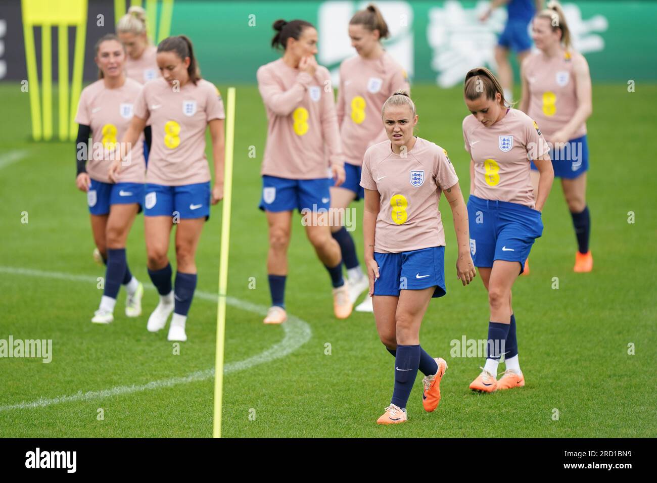 England's Georgia Stanway during a training session at Spencer Park ...