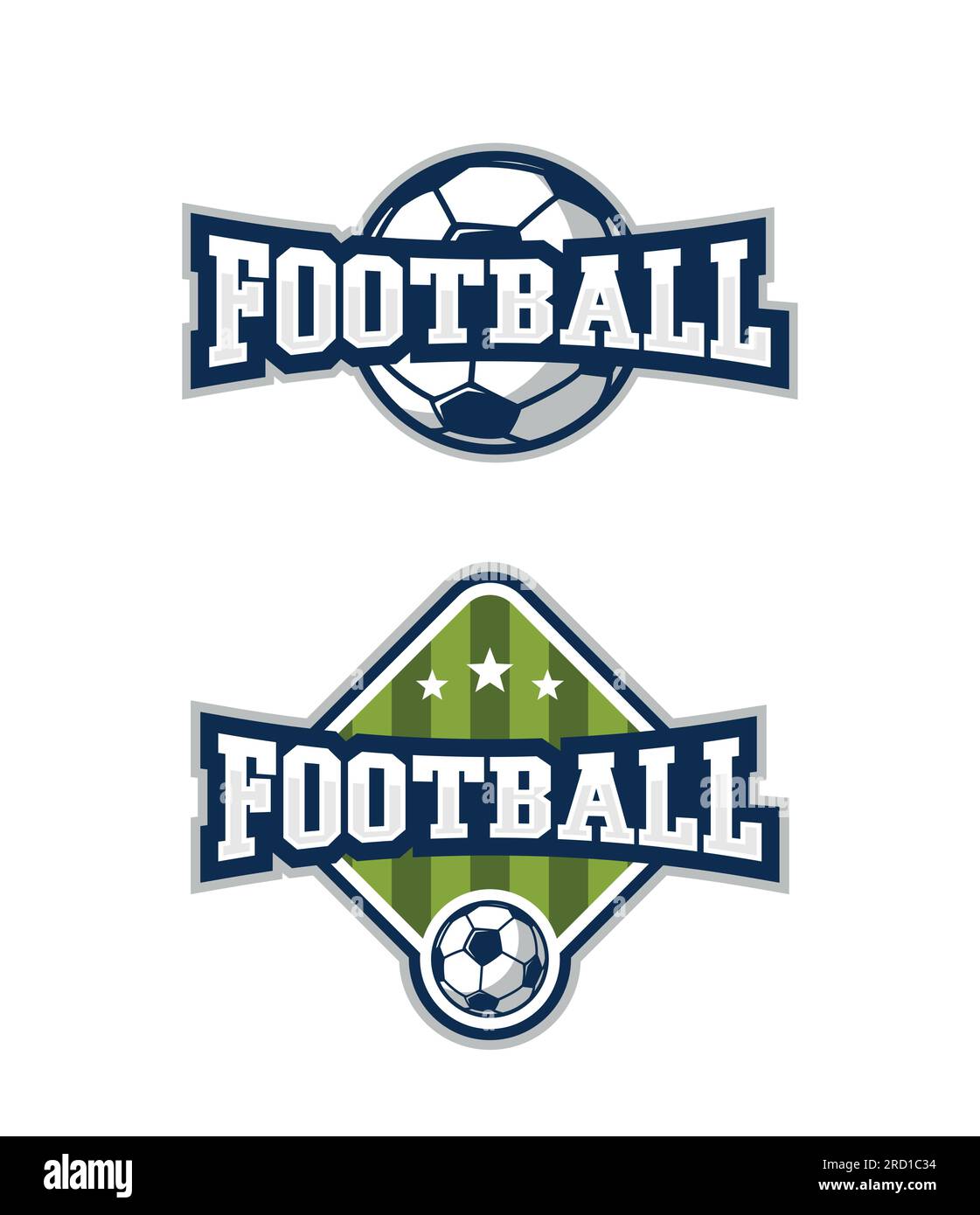 Football badge Stock Vector Images - Alamy