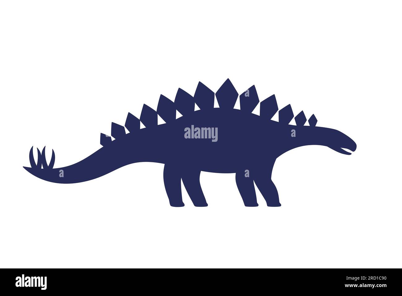dinosaur, stegosaurus on white, vector Stock Vector Image & Art - Alamy