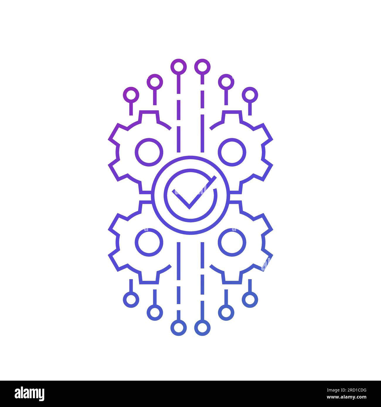 project completion line icon on white Stock Vector Image & Art - Alamy