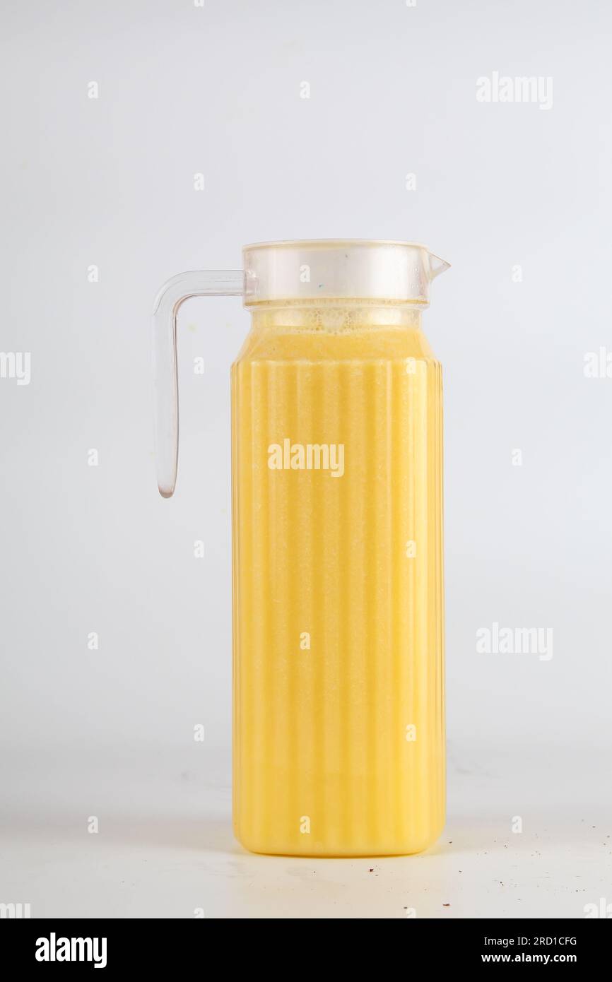 A large bottle of sweet corn juice, jar Stock Photo - Alamy