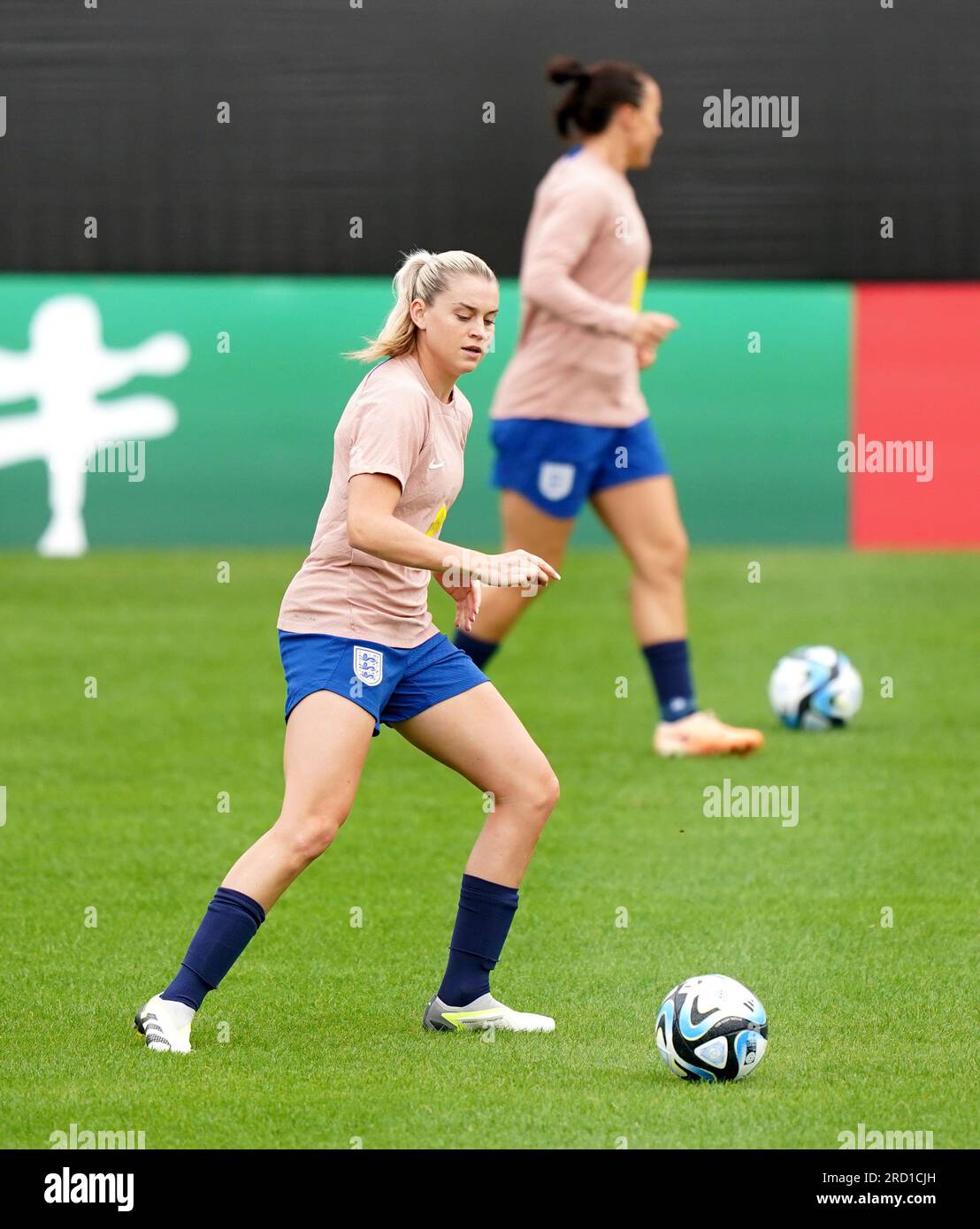 England's Alessia Russo during a training session at Spencer Park ...