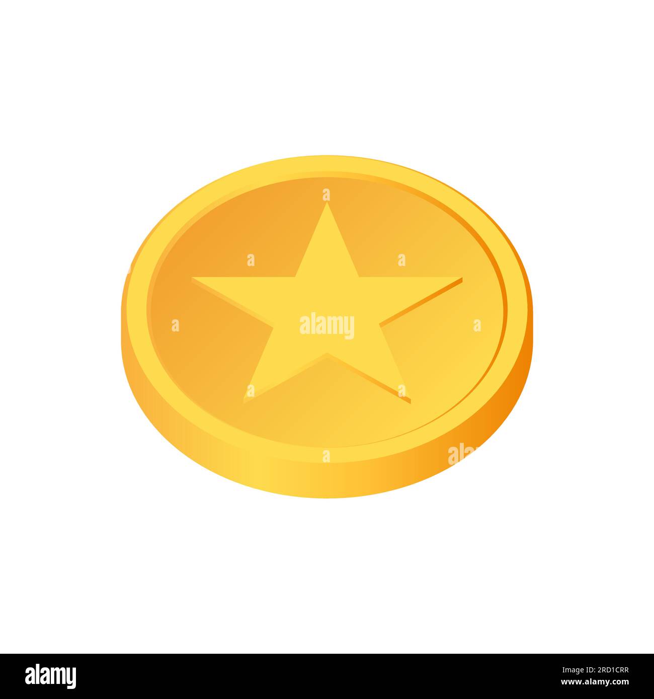 Golden money. Rotating gold coin Stock Vector Image & Art - Alamy