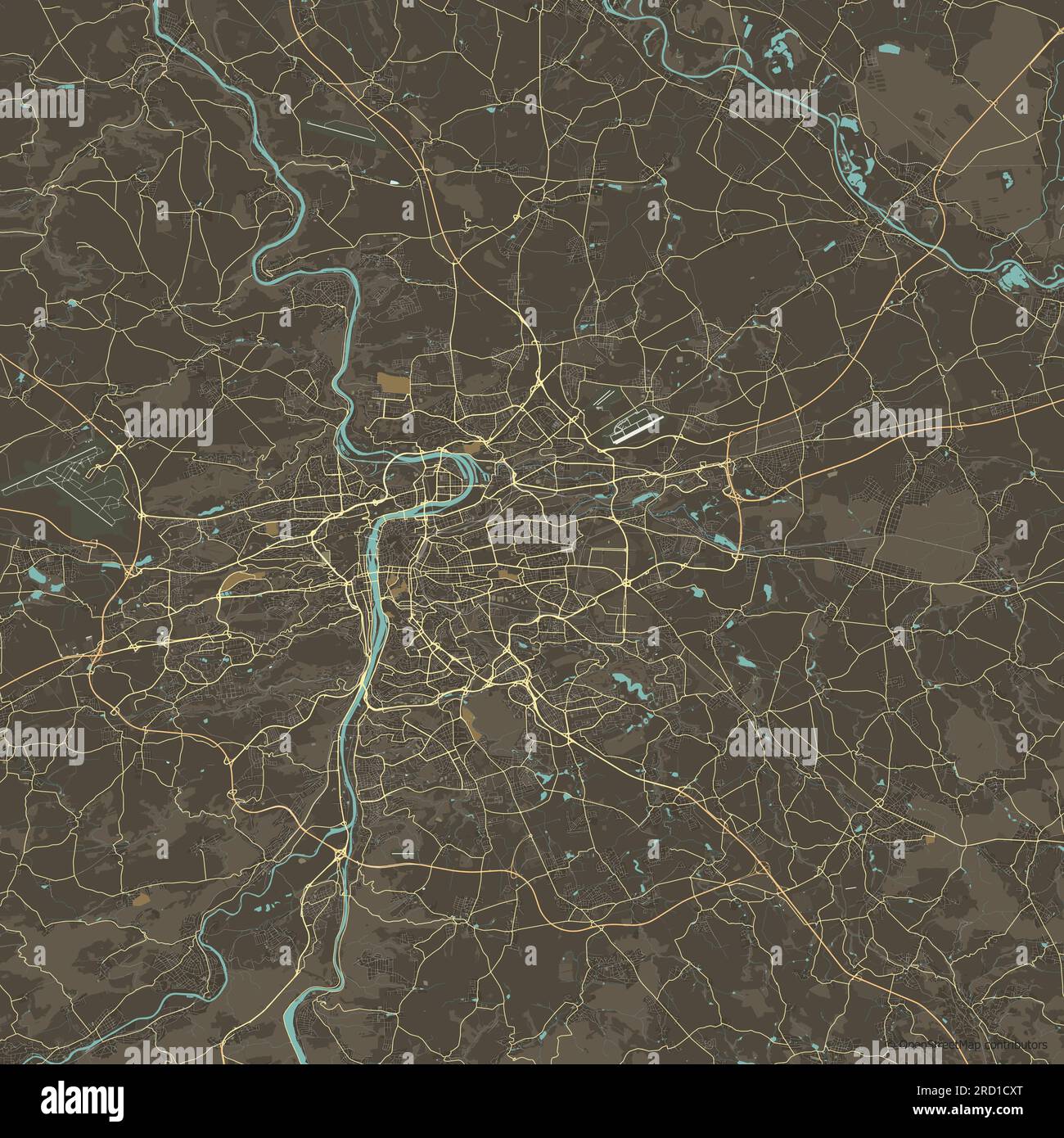 Vector city map of Prague, Czechia Stock Vector Image & Art - Alamy