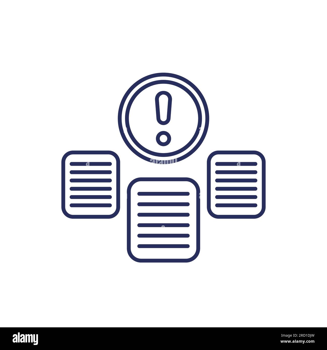 important documents line icon, vector Stock Vector Image & Art - Alamy