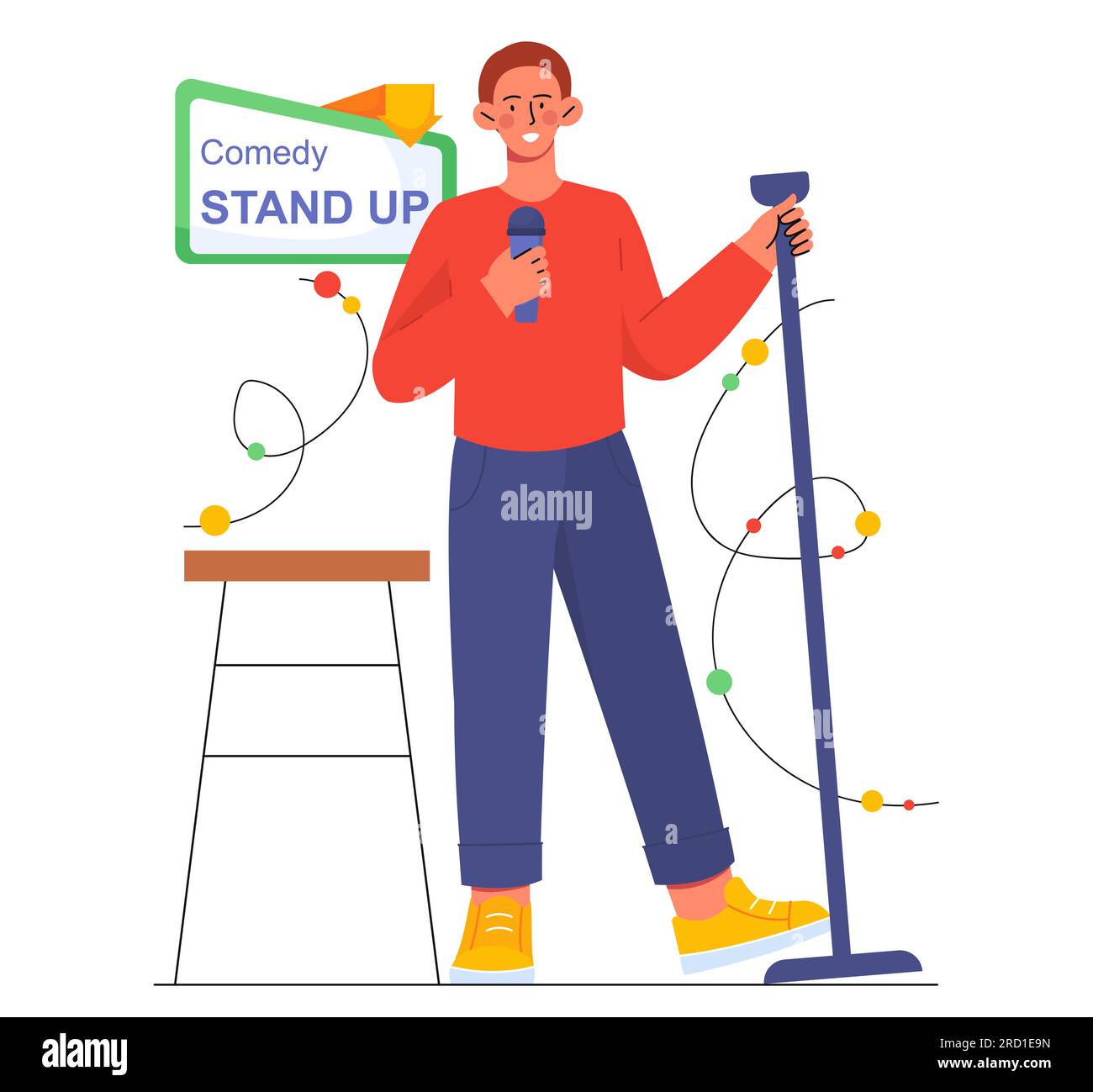 Comedy performance music Cut Out Stock Images & Pictures - Alamy