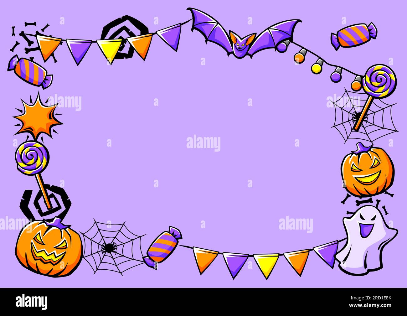Cute Happy Halloween Border