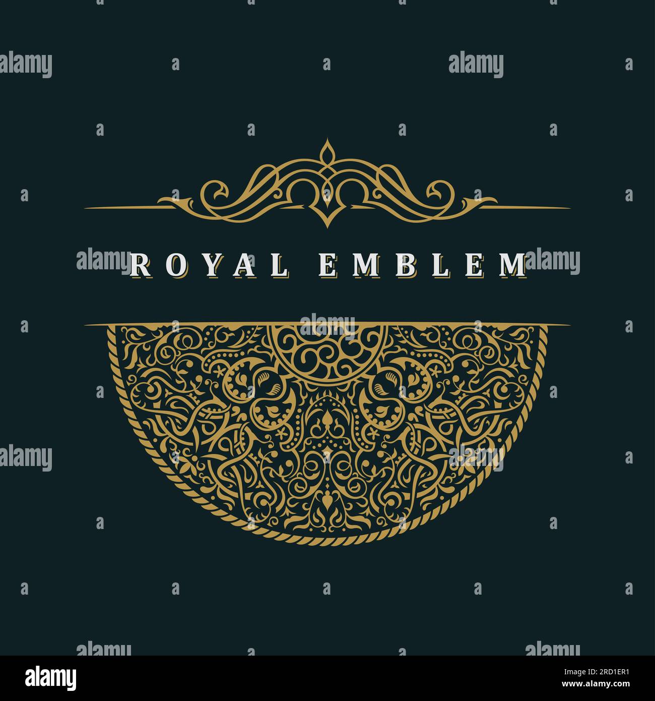 Retro crest Stock Vector Images - Alamy
