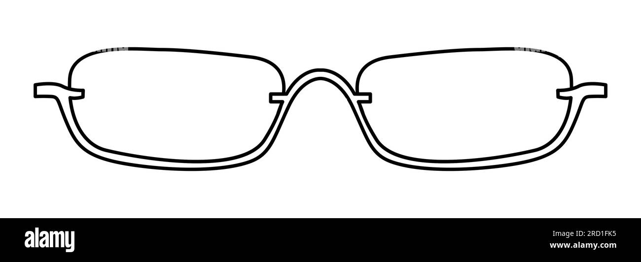 Rectangular glasses frame hi-res stock photography and images - Alamy