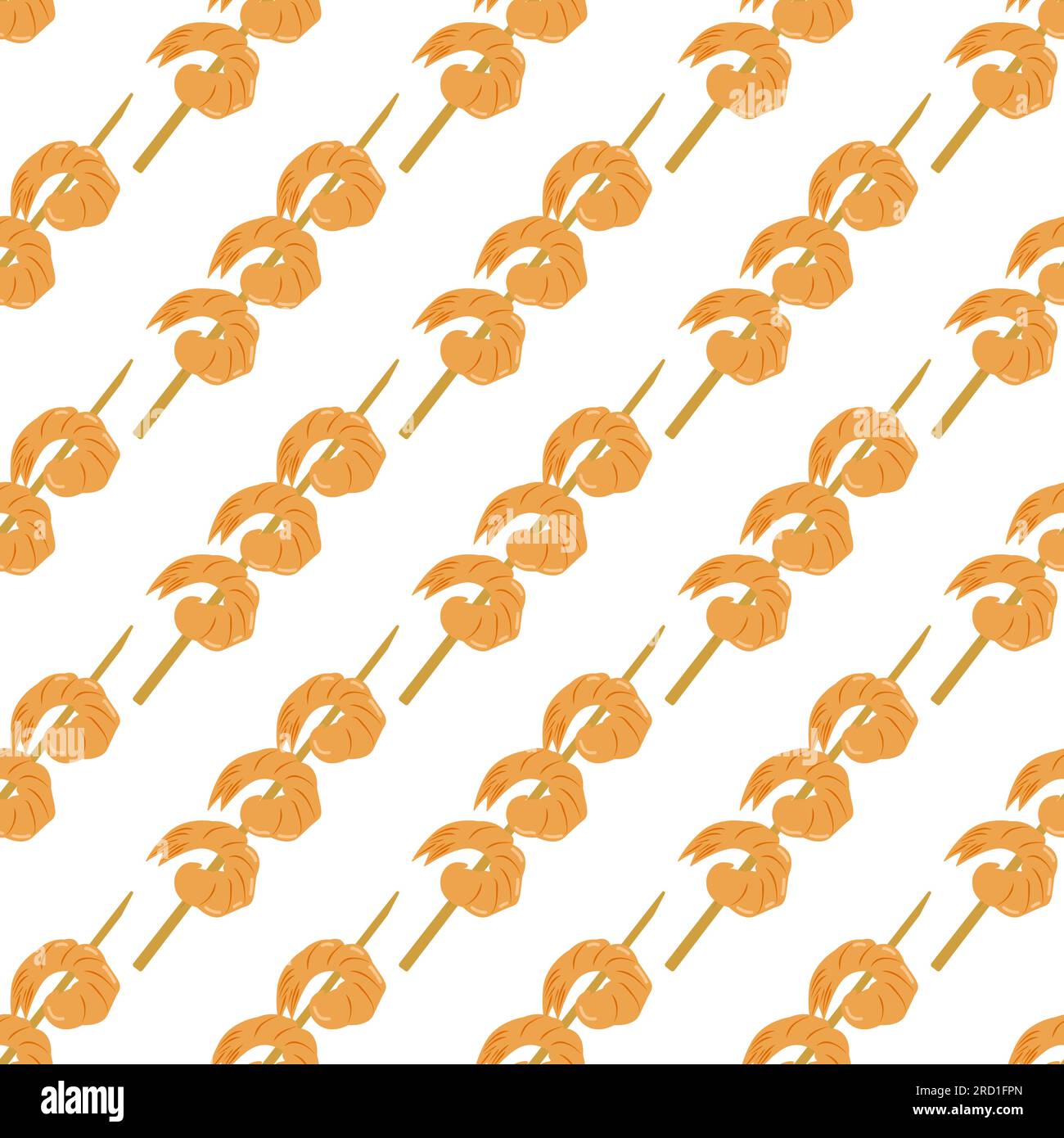 Shrimp kebab Stock Vector Images - Alamy