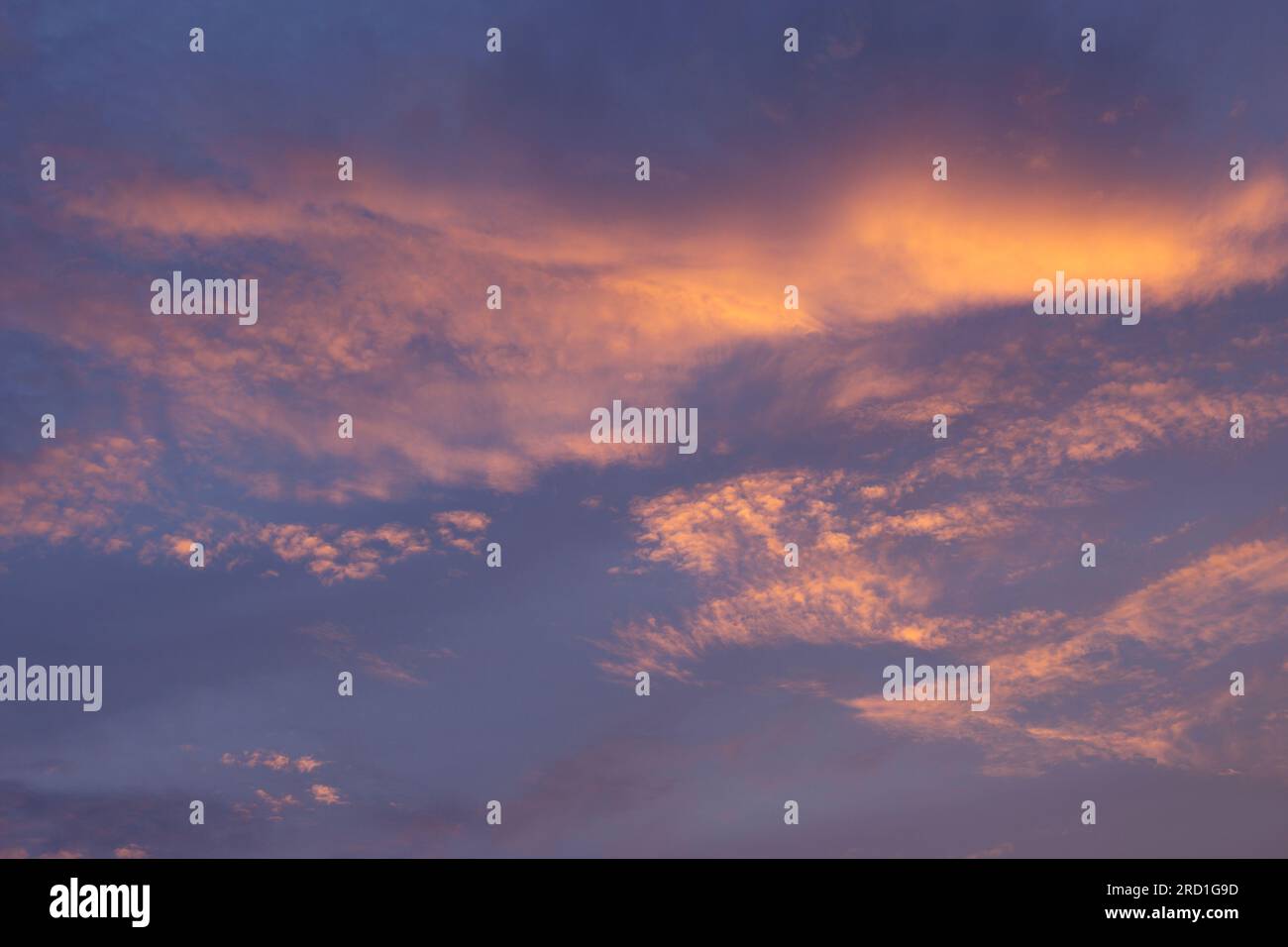 Colorful Sunset Sky Vivid Clouds Stock Photo - Alamy