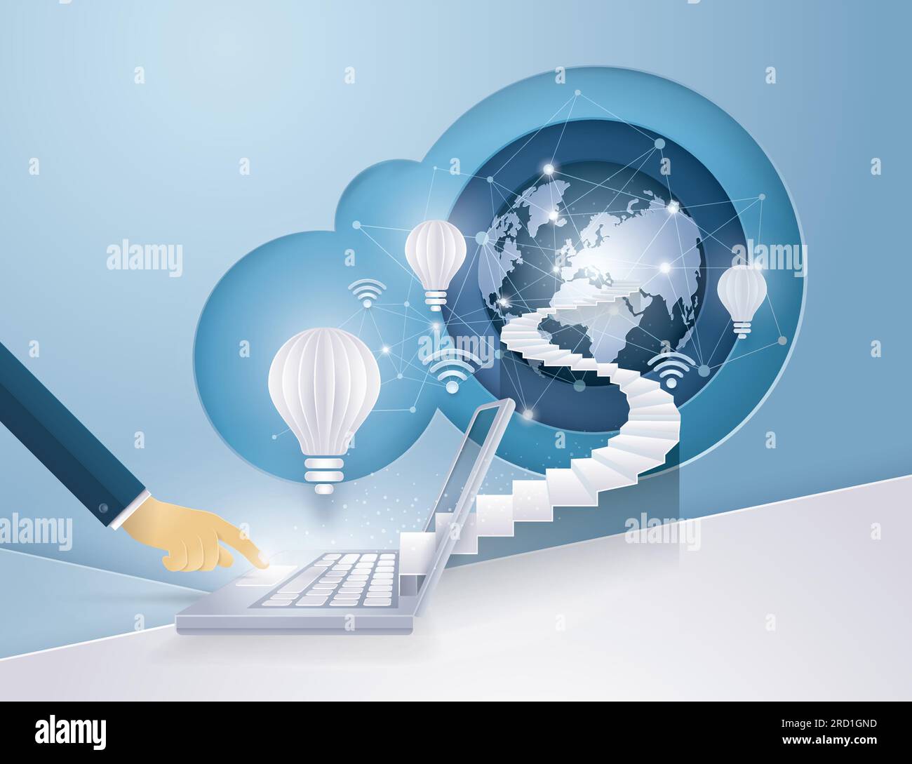 Communication world map hi-res stock photography and images - Alamy