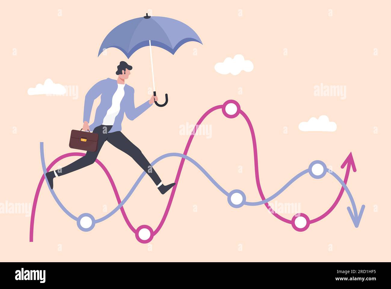 Risk management, investment concept vector. Strategy of company ...