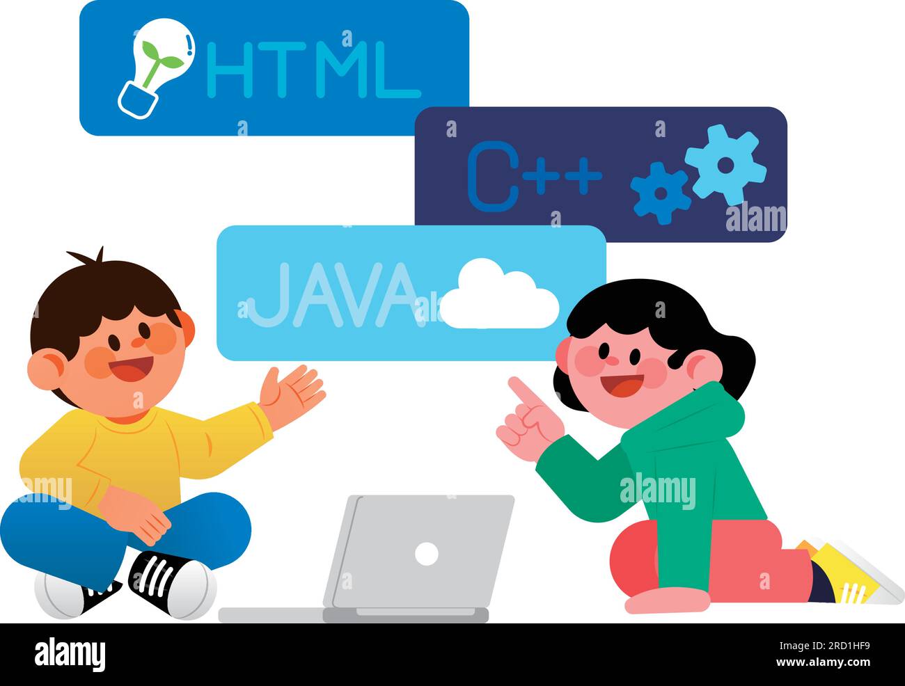 education for children, AI course vector Stock Vector Image & Art - Alamy