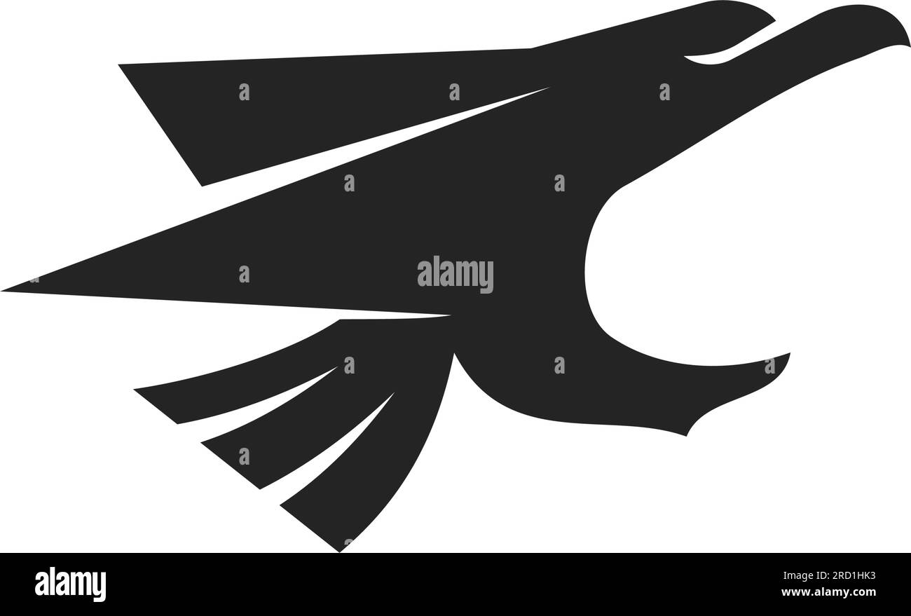 falcon logo template. Icon Illustration Brand Identity. Isolated and ...