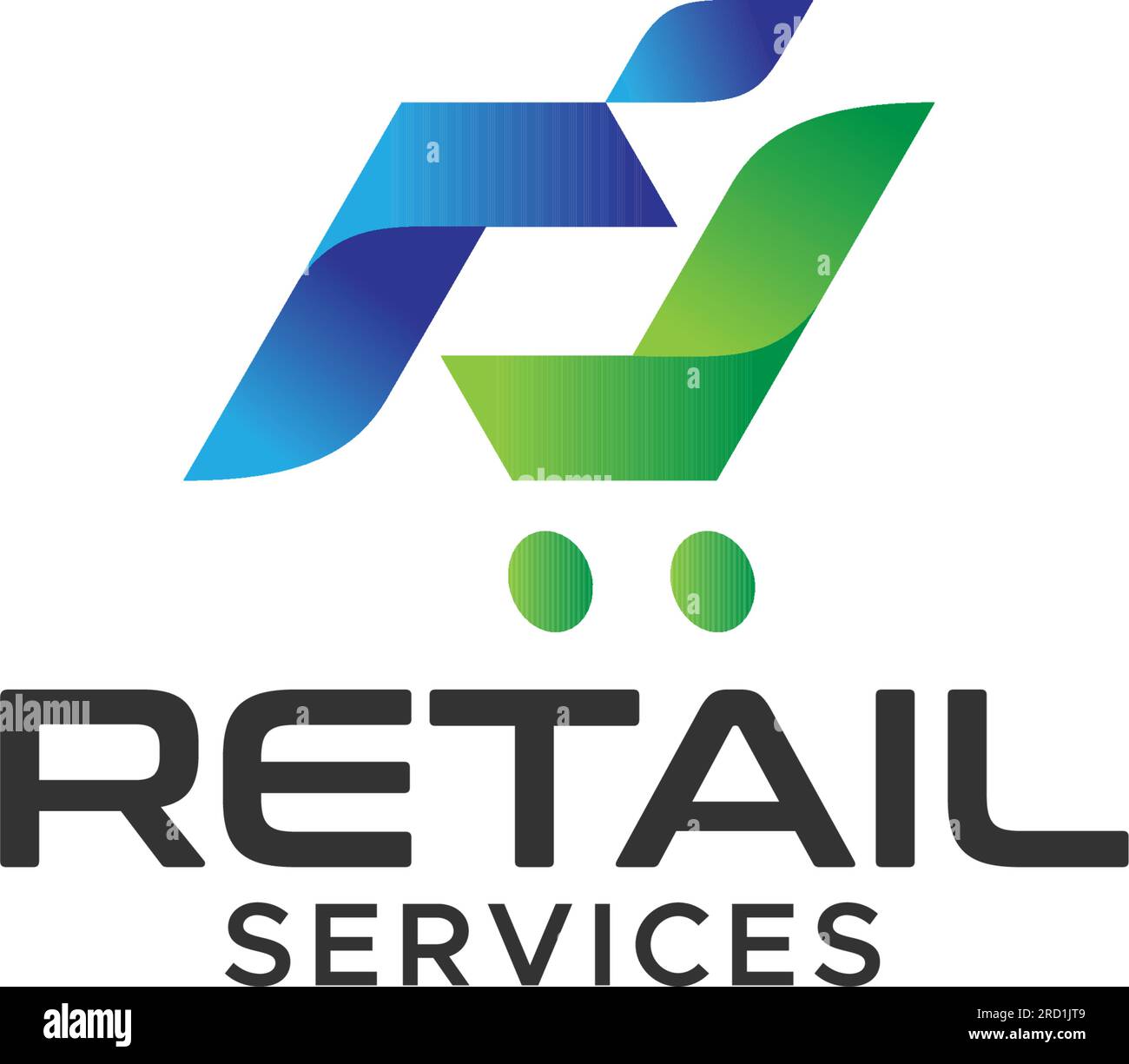 Modern RETAIL SERVICE Shopping Cart logo design Stock Vector Image ...