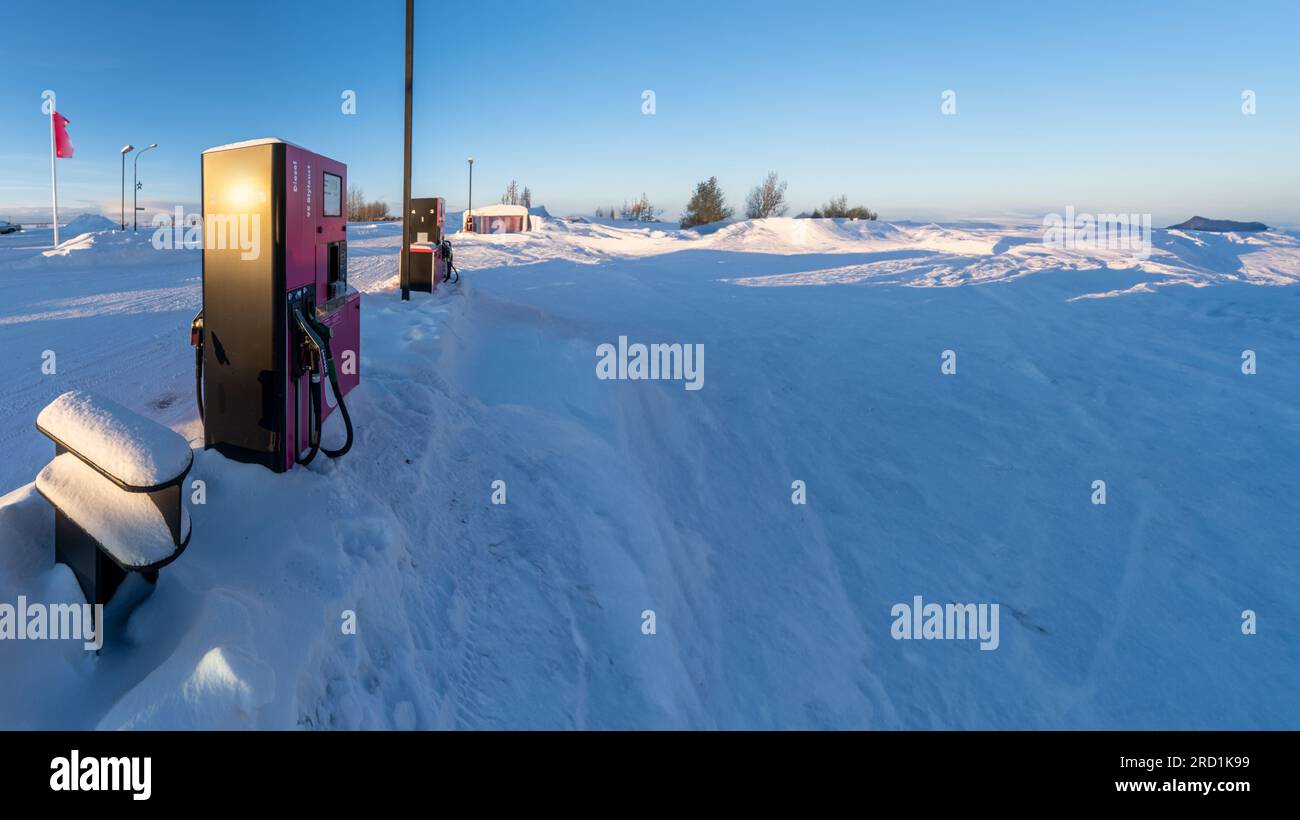 Frozen gas pump hi-res stock photography and images - Alamy