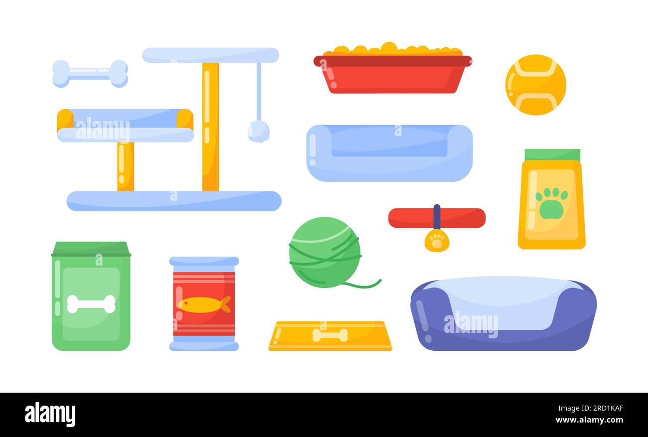 Items dog cat food Stock Vector Images - Alamy