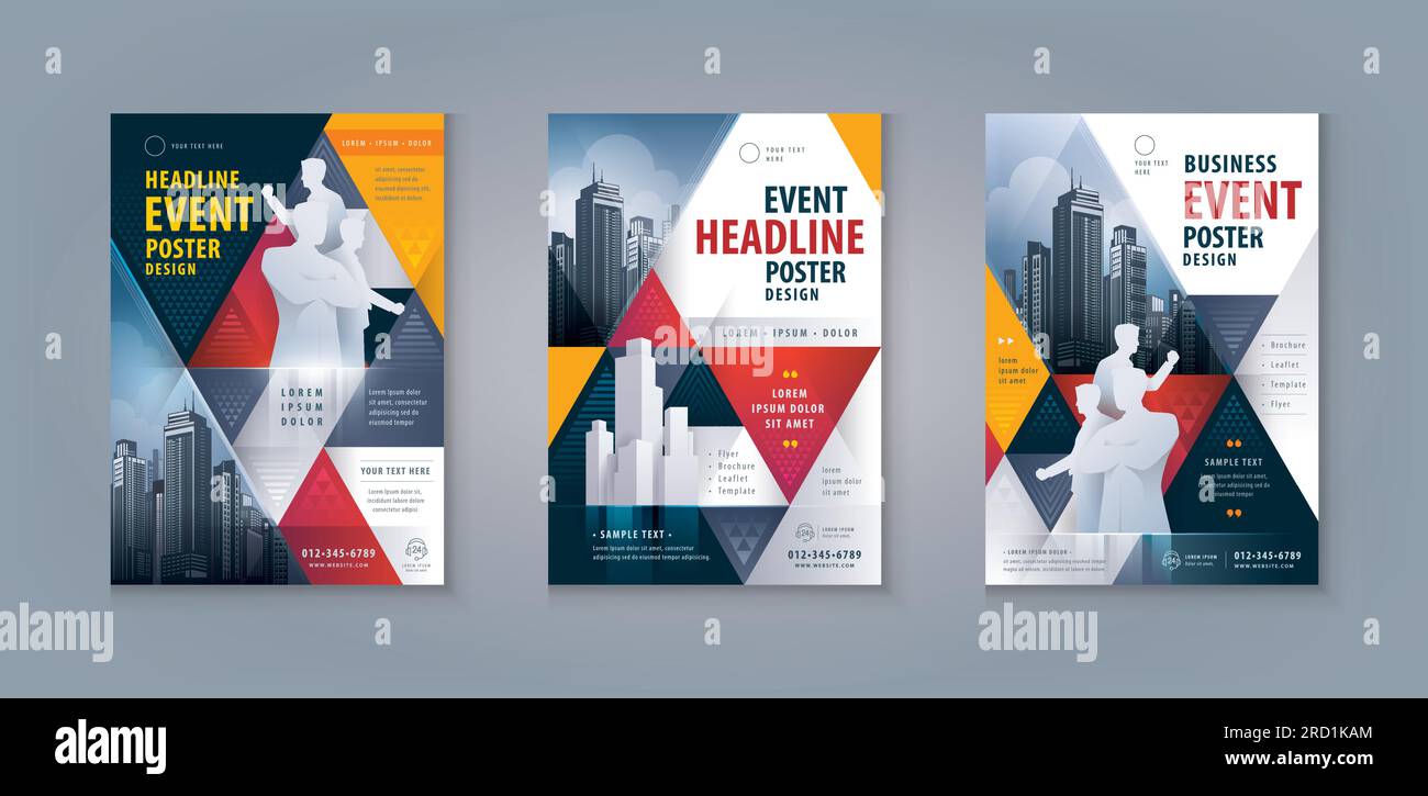 Business conference flyer template hi-res stock photography and images - Alamy