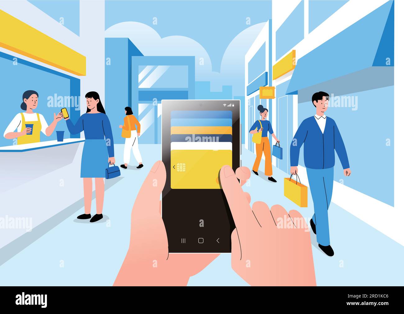 device-dependency, easy payment at checkout counter Stock Vector Image ... device-dependency, easy payment at checkout counter Stock Vector Image ...