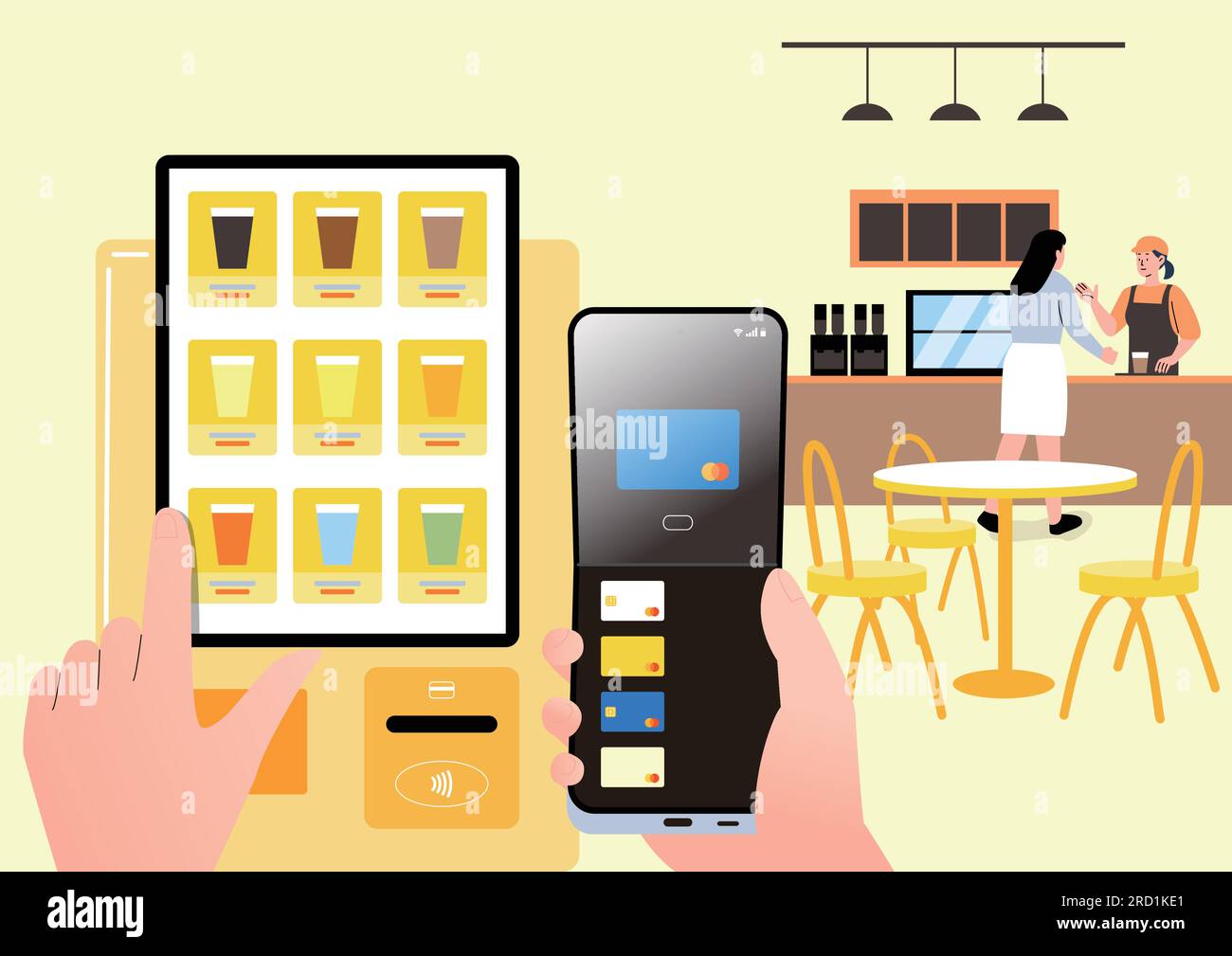 device-dependency, easy payment at checkout counter Stock Vector Image ... device-dependency, easy payment at checkout counter Stock Vector Image ...