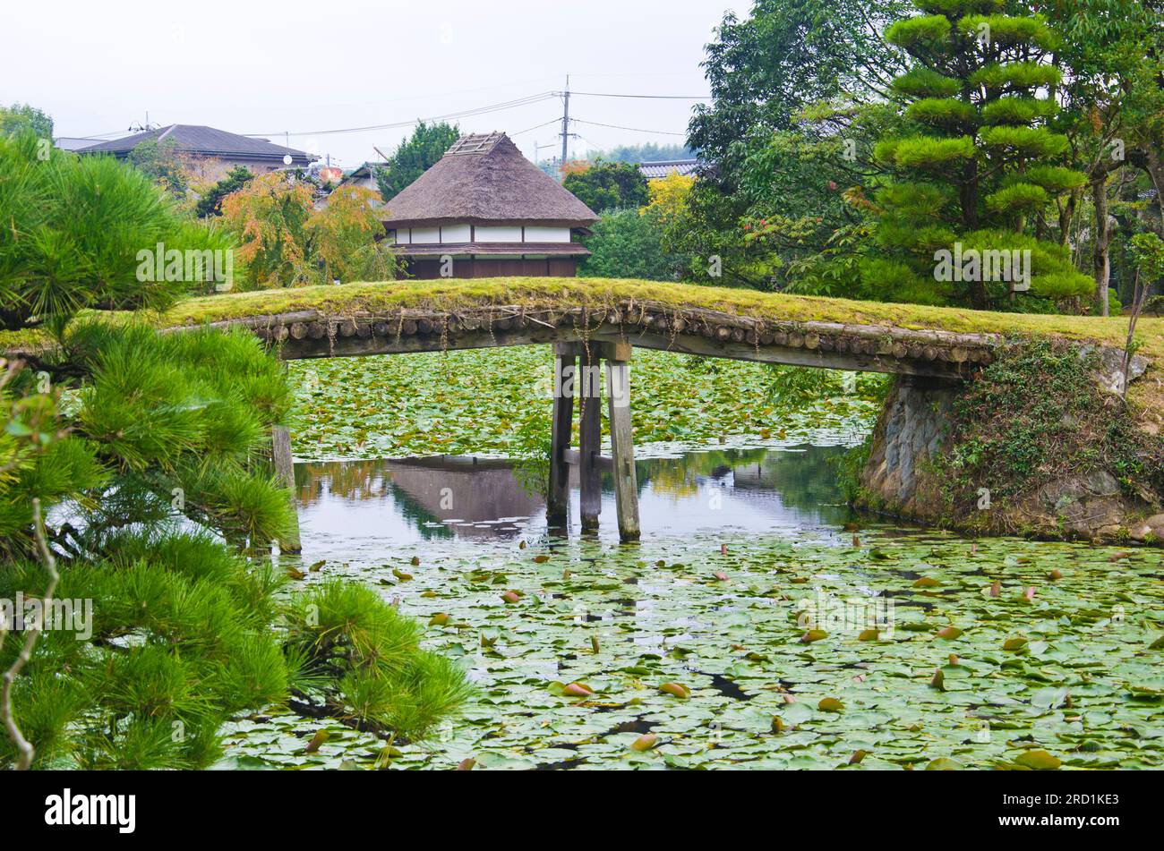 Shurakuen garden in Tsuyama town, Okayama prefecture, Chugoku, Japan ...