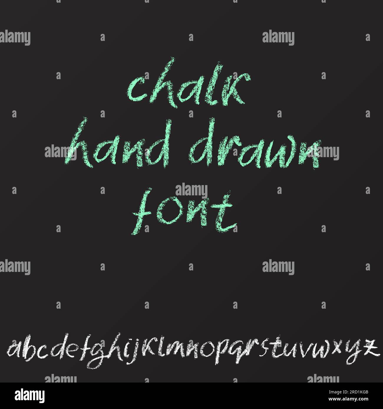 Chalk Board Letters Vector Set Stock Vector Image & Art - Alamy