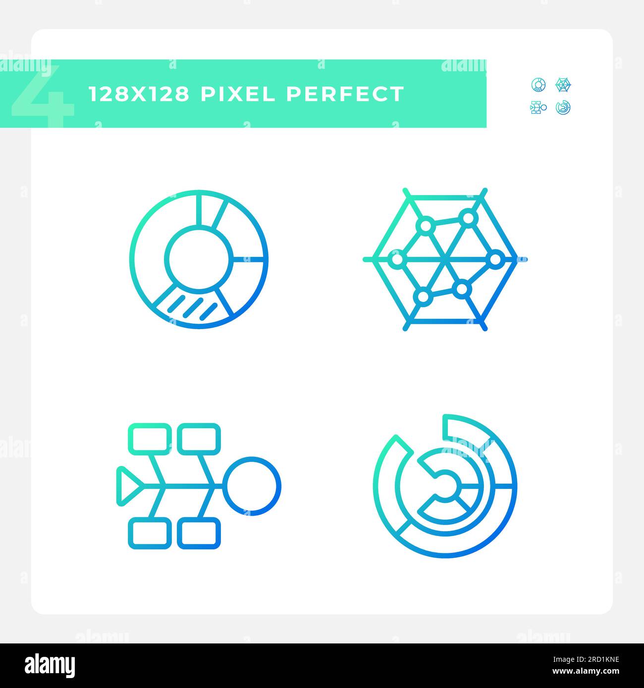 Competitor analysis gradient linear vector icons set Stock Vector Image & Art - Alamy