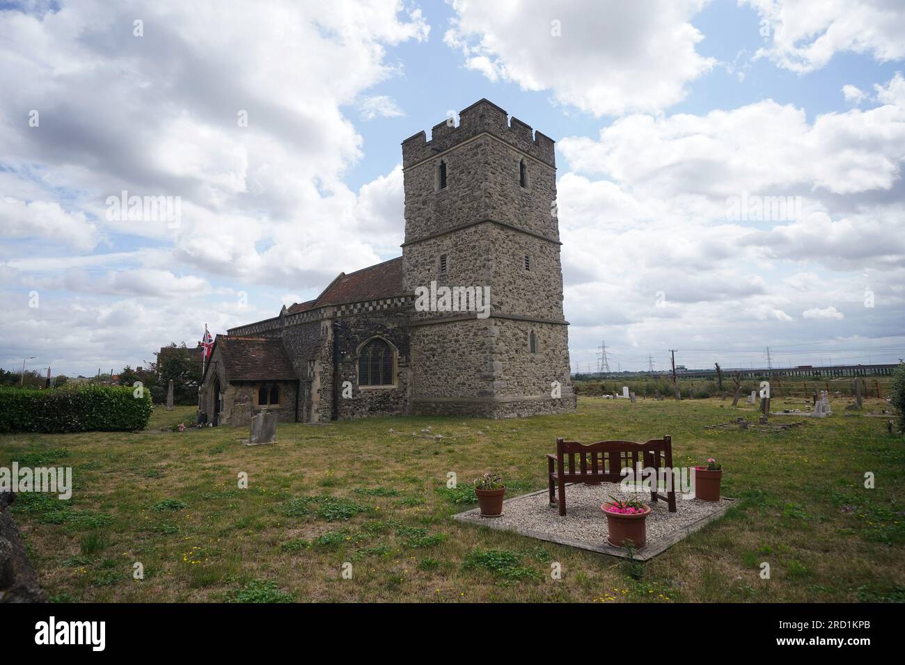 St Mary & St Peter's Church in the village of Wennington, in Havering ...