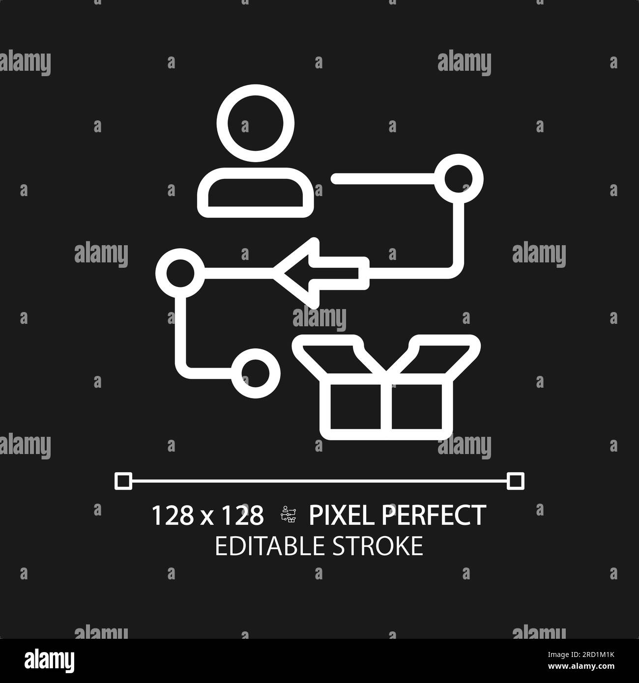 Delivery goods vector logo design Black and White Stock Photos & Images ...