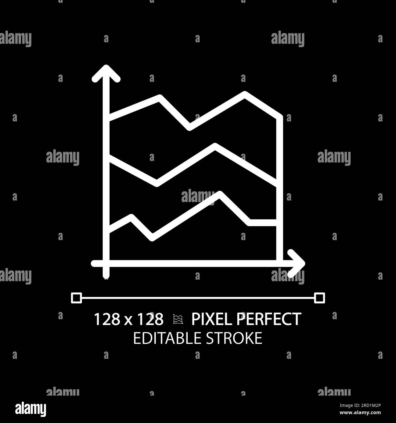 Area chart white linear icon for dark theme Stock Vector Image & Art ... Area chart white linear icon for dark theme Stock Vector Image & Art ...