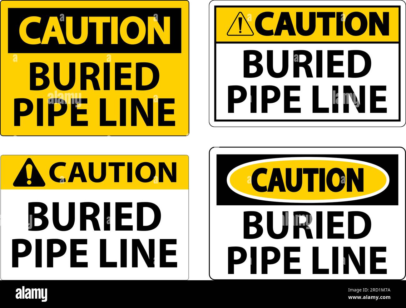 Underground water pipe signs hi-res stock photography and images - Alamy