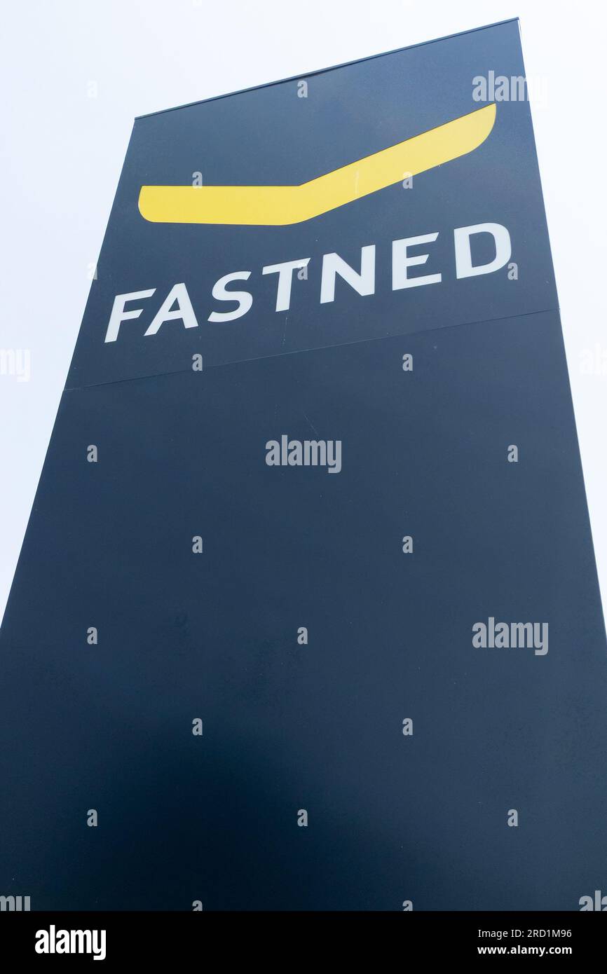 Bordeaux , France - 07 10 2023 : Fastned charging station logo brand ...