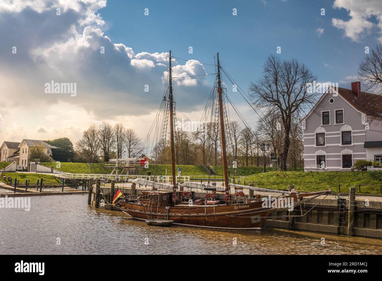 geography / travel, Germany, Schleswig-Holstein, Toenning, sailing ship ...