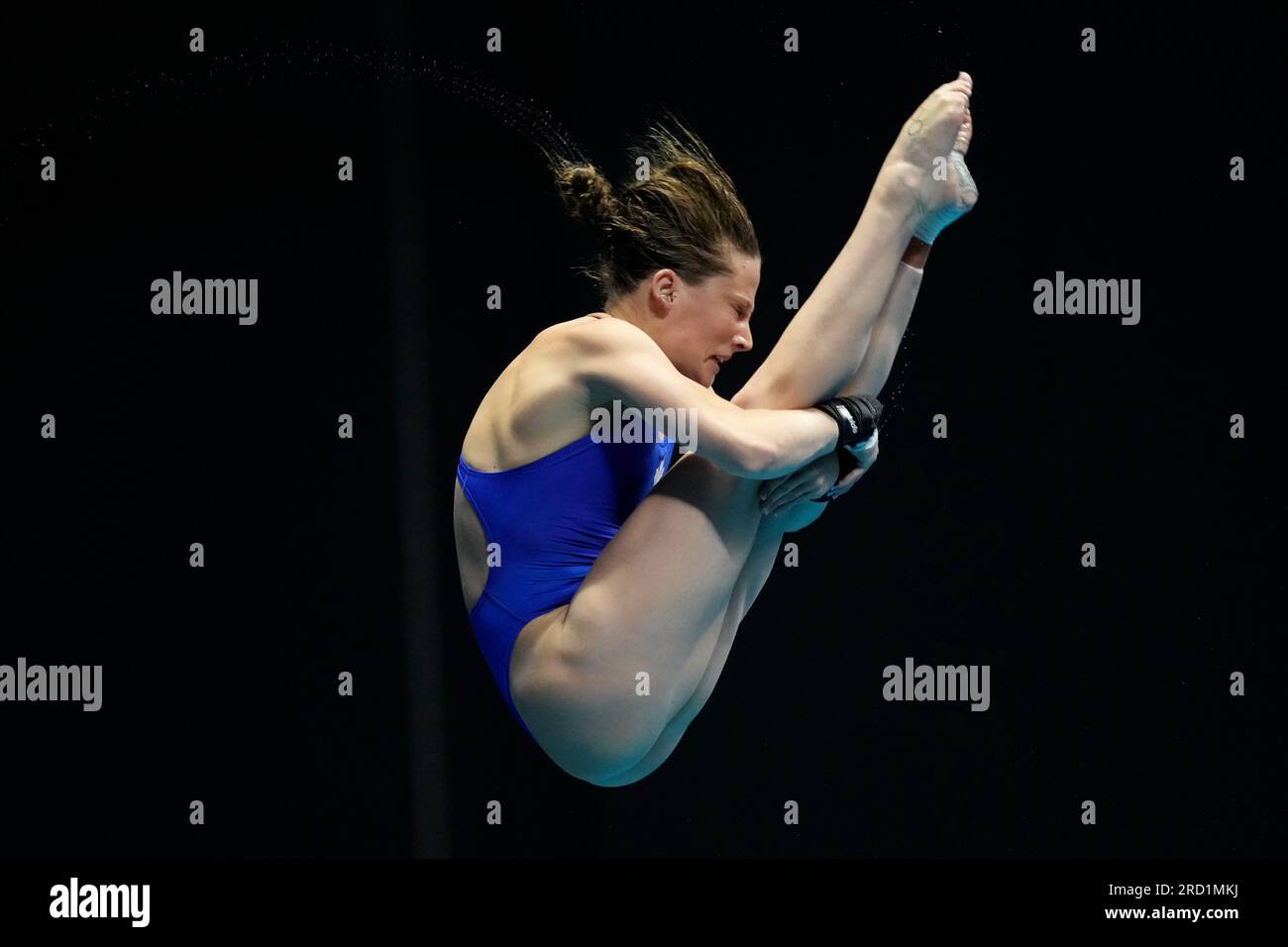 Caeli Mckay of Canada competes during the women's 10m platform diving ...