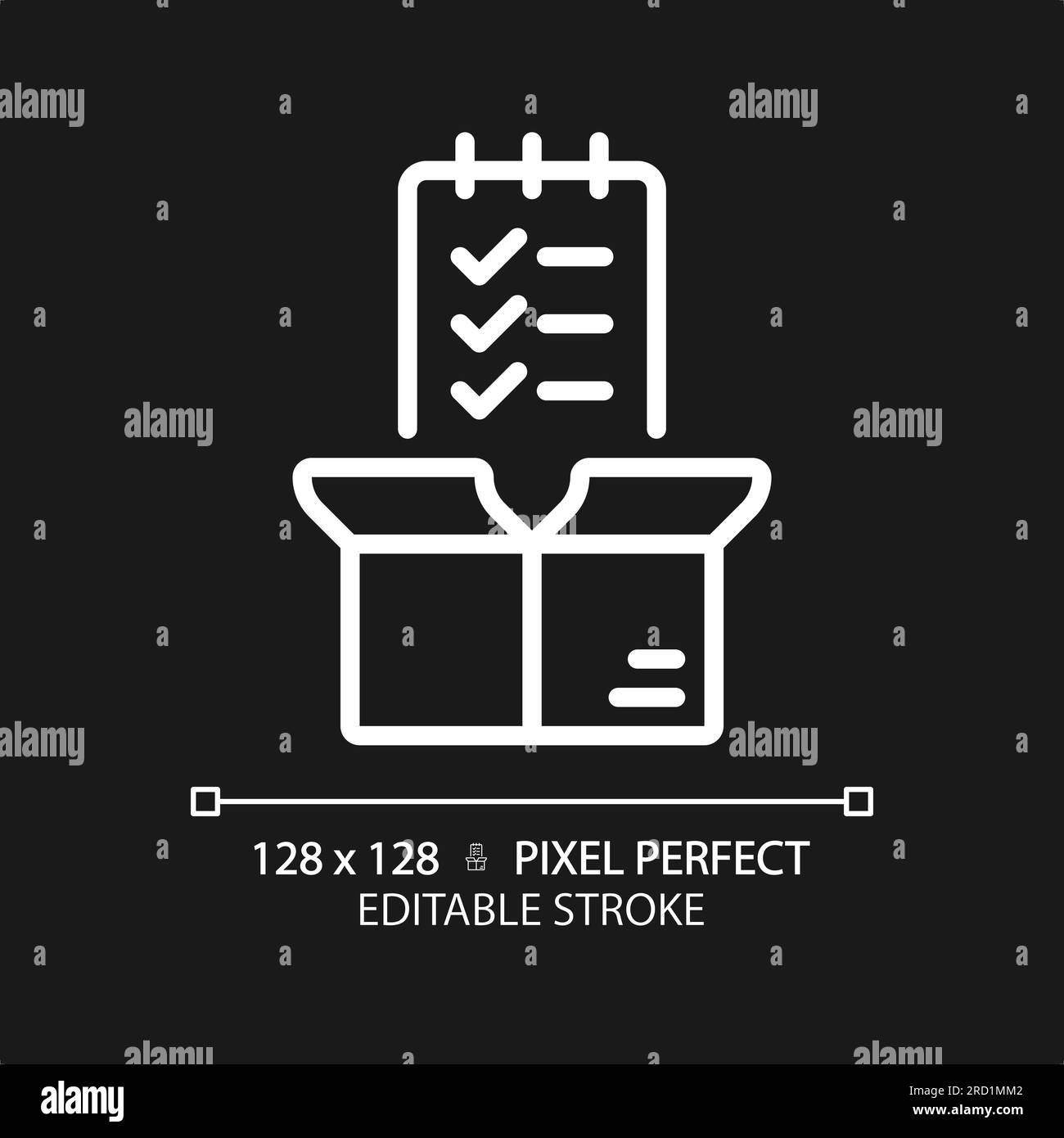 2D customizable quality control linear icon Stock Vector Image & Art ...