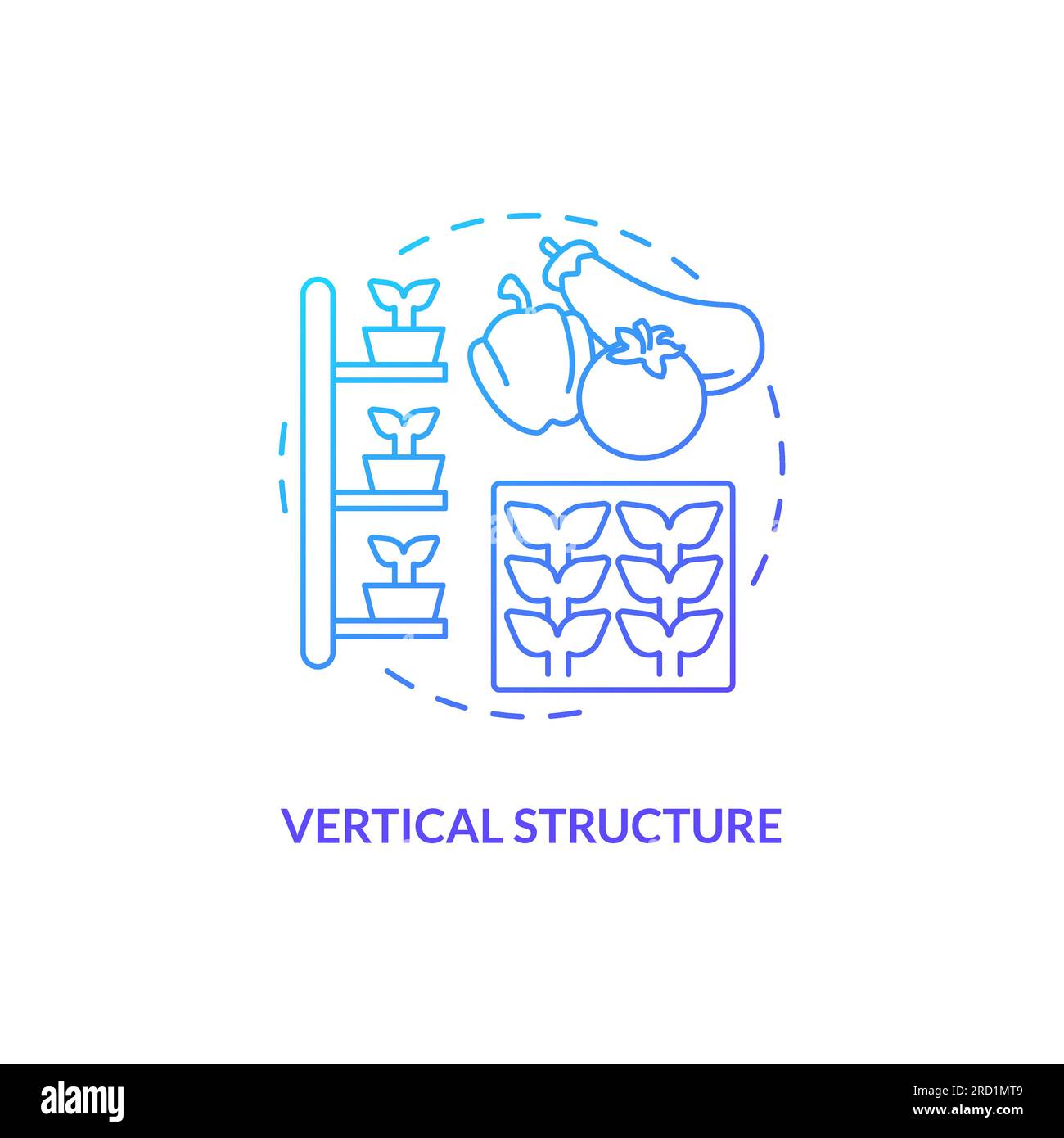 Thin line vertical structure icon concept Stock Vector Image & Art - Alamy